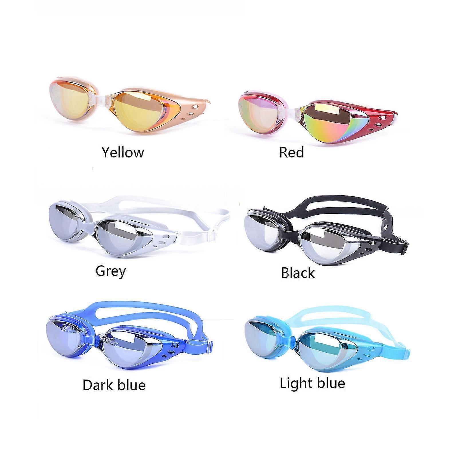 Replaceable Nose Bridge Swimming Goggles With Uv Protection And Antifog ...