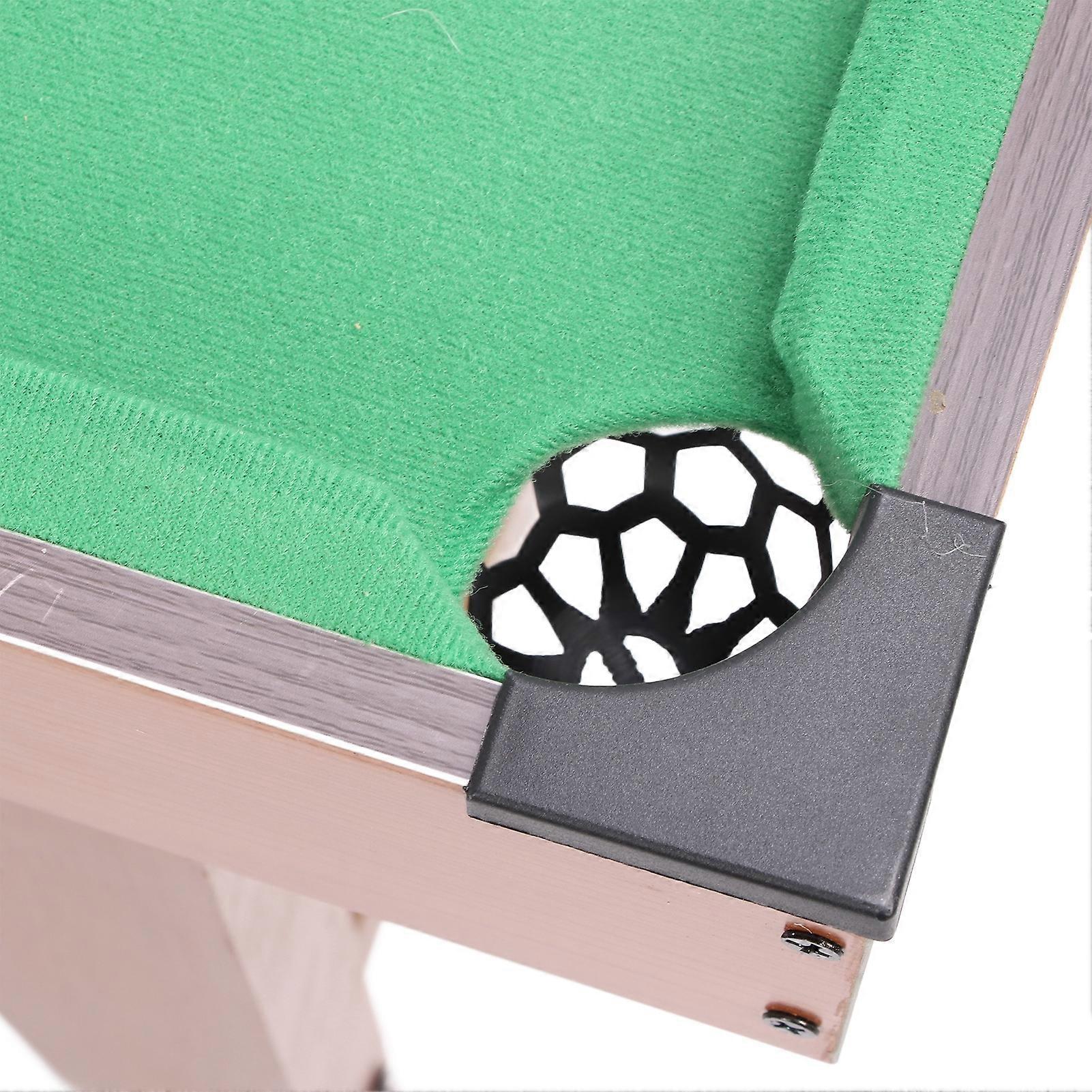 Wooden Table Top Pool Table with 15 Colored Balls 1 Cue Ball 1 Brush 2 ...