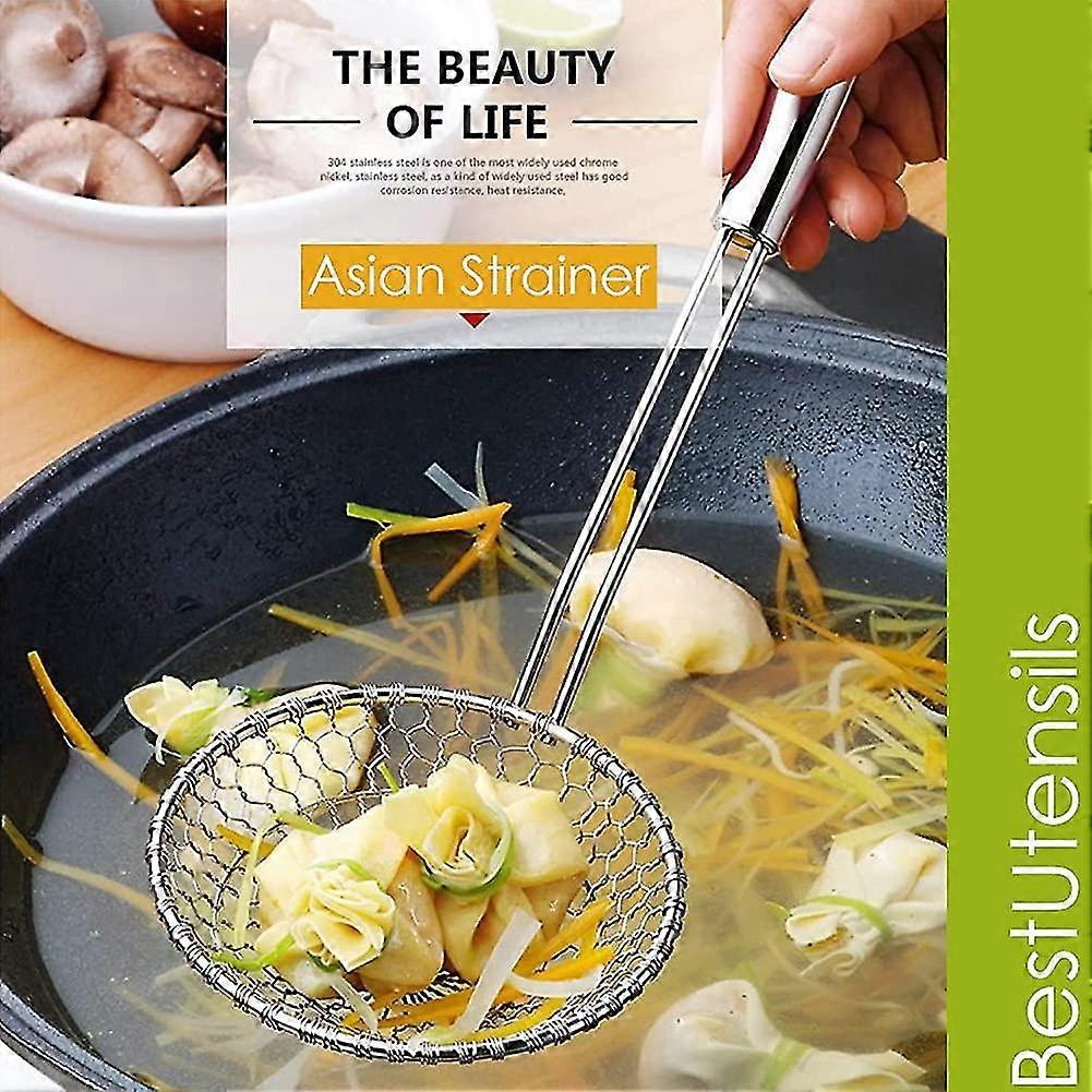 Best Asian Kitchen Utensils Stainless Steel Spider Screen Wire Skimmer ...