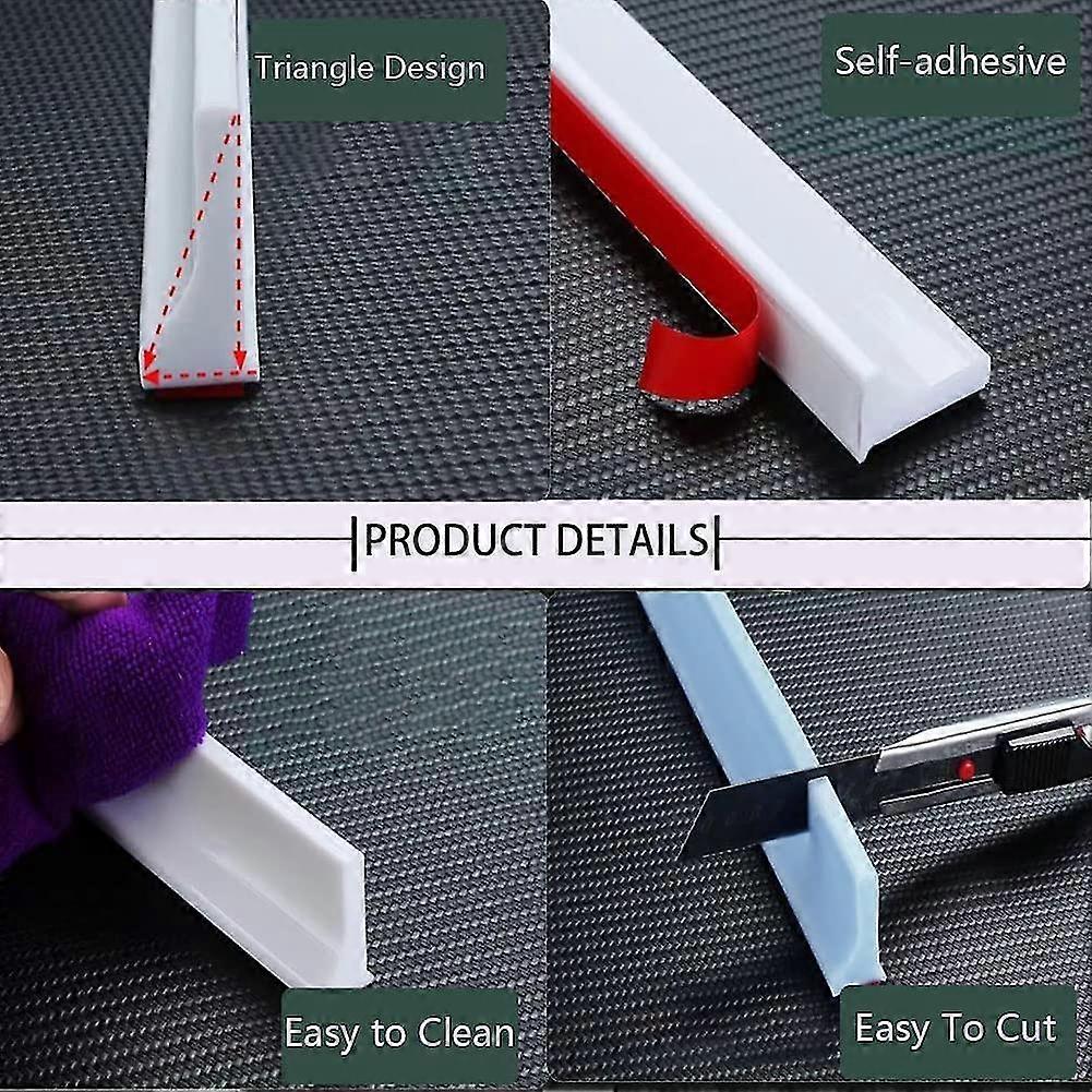 2m/78inch Silicone Shower Threshold Water Barrier,wet Room Floor Water ...