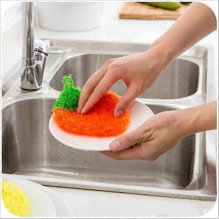 Strawberry Crochet Dish Washing Scrubber Net Cloth Scrubber Durable ...