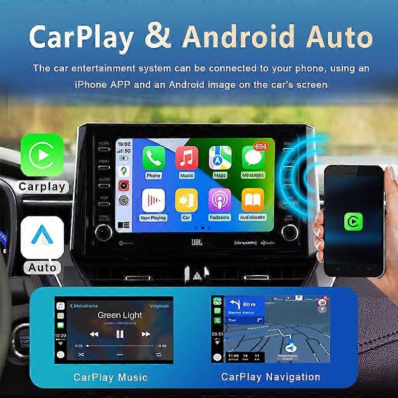 9'' Qled Screen Carplay Android Auto For Jeep Wrangler 4 Jl 2018 2019 ...