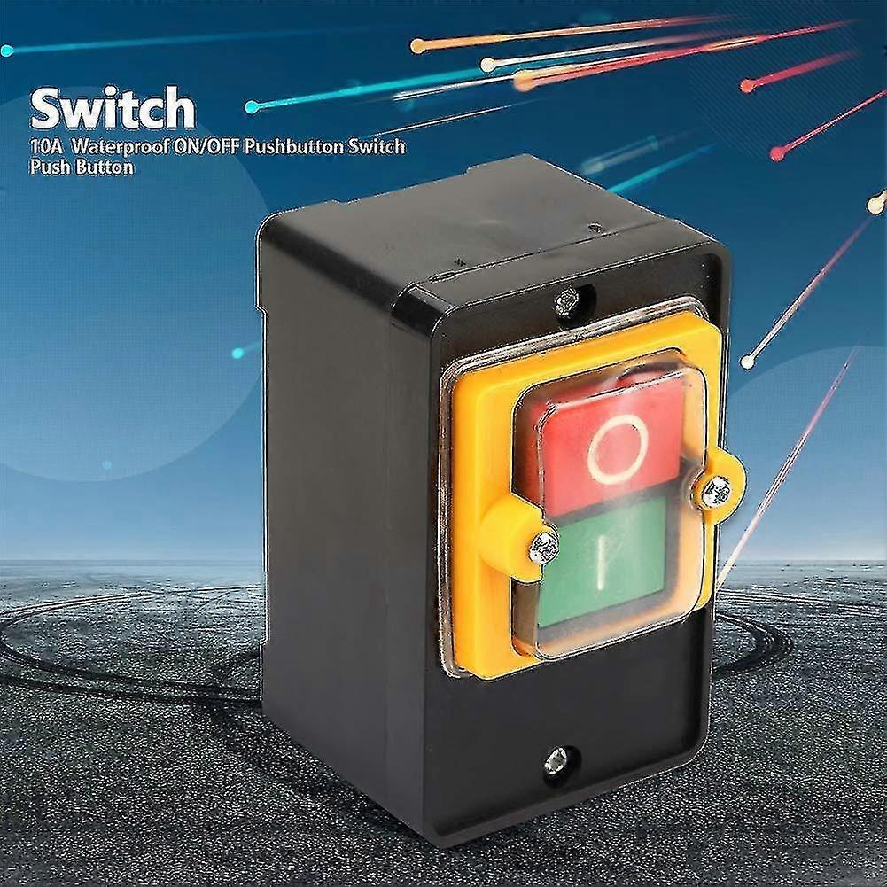 Push Button Switch,ac 220v/380v 10a Waterproof Power Control On Off ...