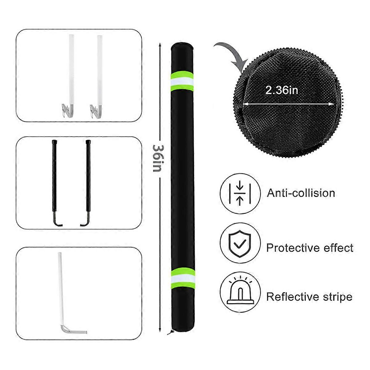 2Pcs 36 Inch Boat Trailer Guide Pole Cover Marine Trailer Guide Poles ...