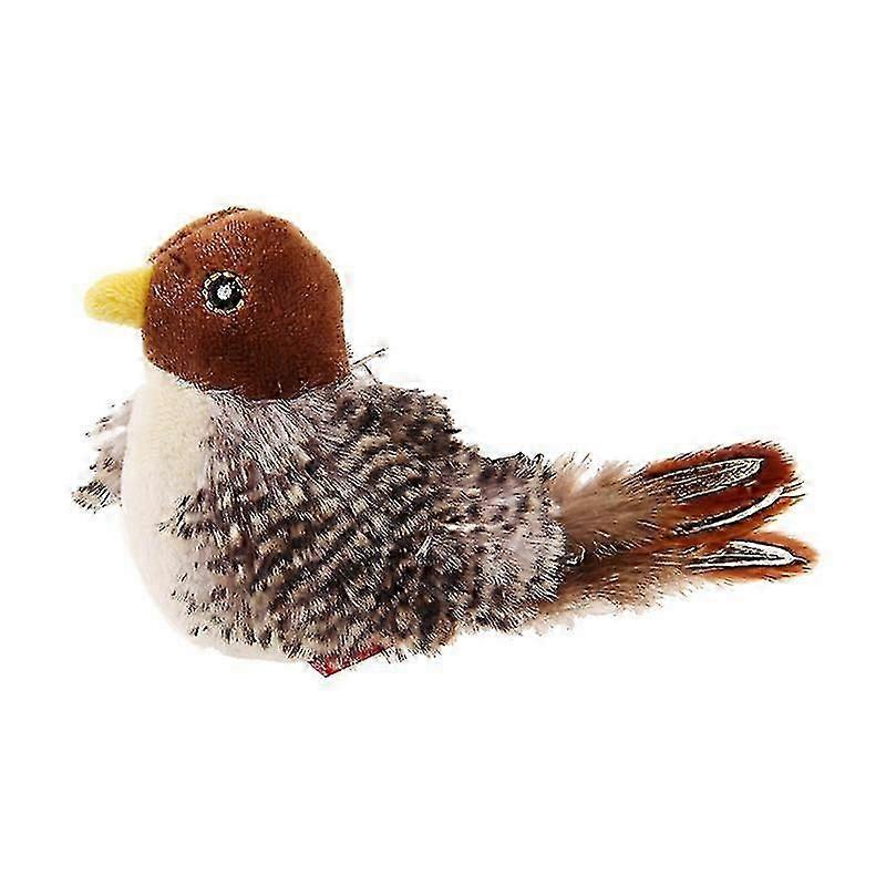 Potaroma Cat Toys Rechargeable Flapping Bird Sparrow, Lifelike Chirp ...