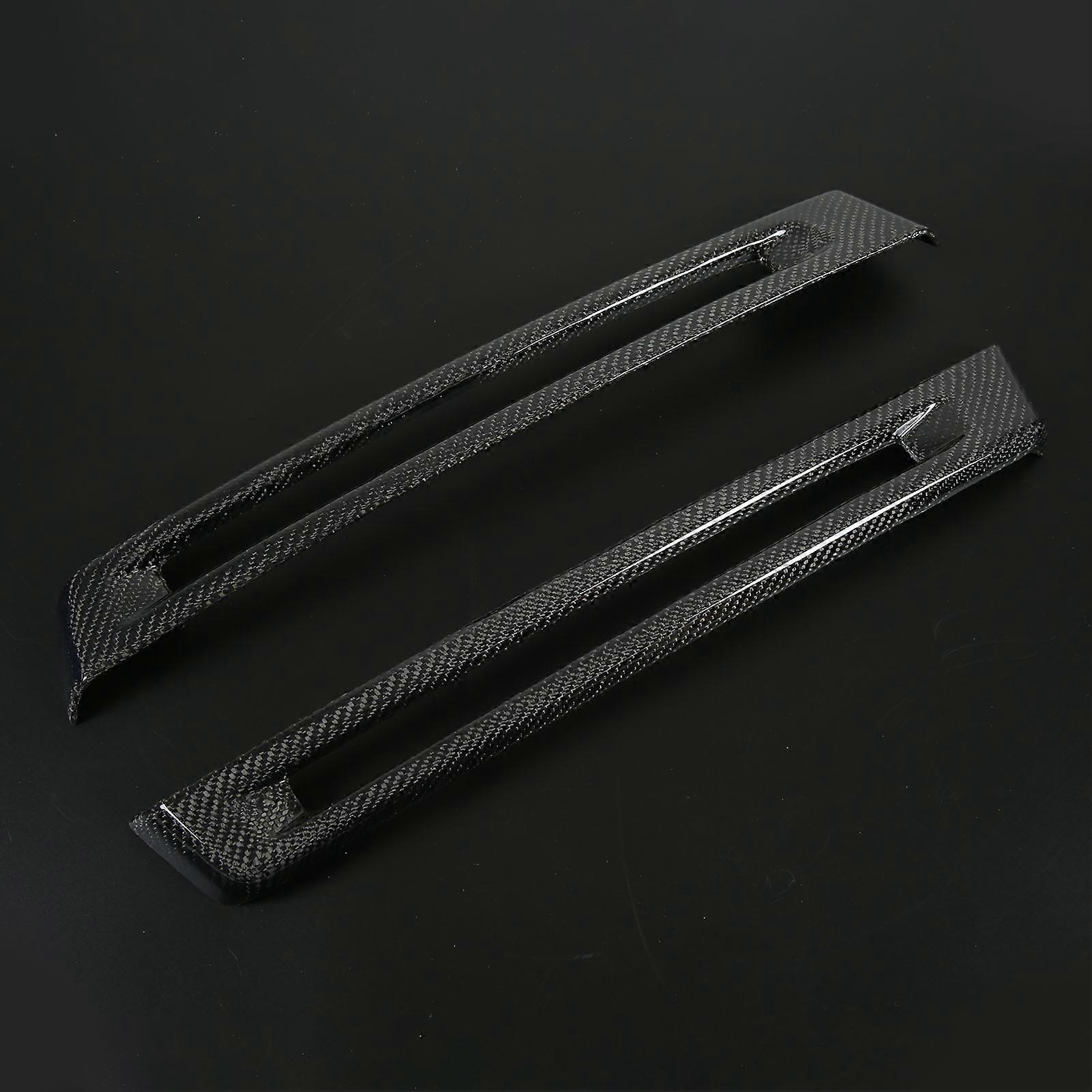 Carbon Fiber Rear Bumper Fog Light Bezels Trims Replacement for ...