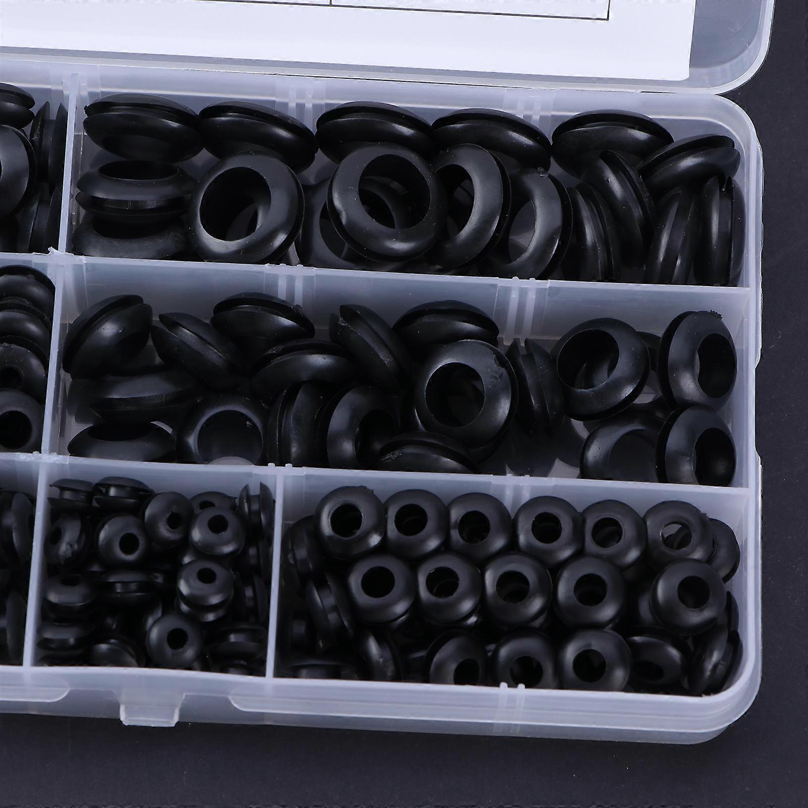 260pcs Essential Rubber Wire Bushing Set Rubber Wire Sleeve Assortment ...