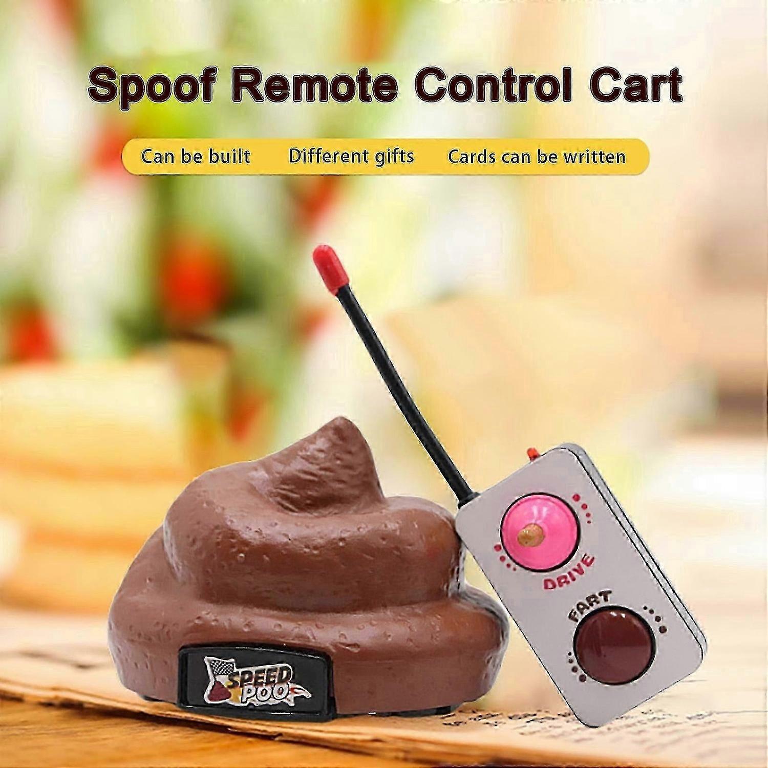 Remote Control Poop Car Toy - Decompression Novelty Spoof Nausea Trick ...