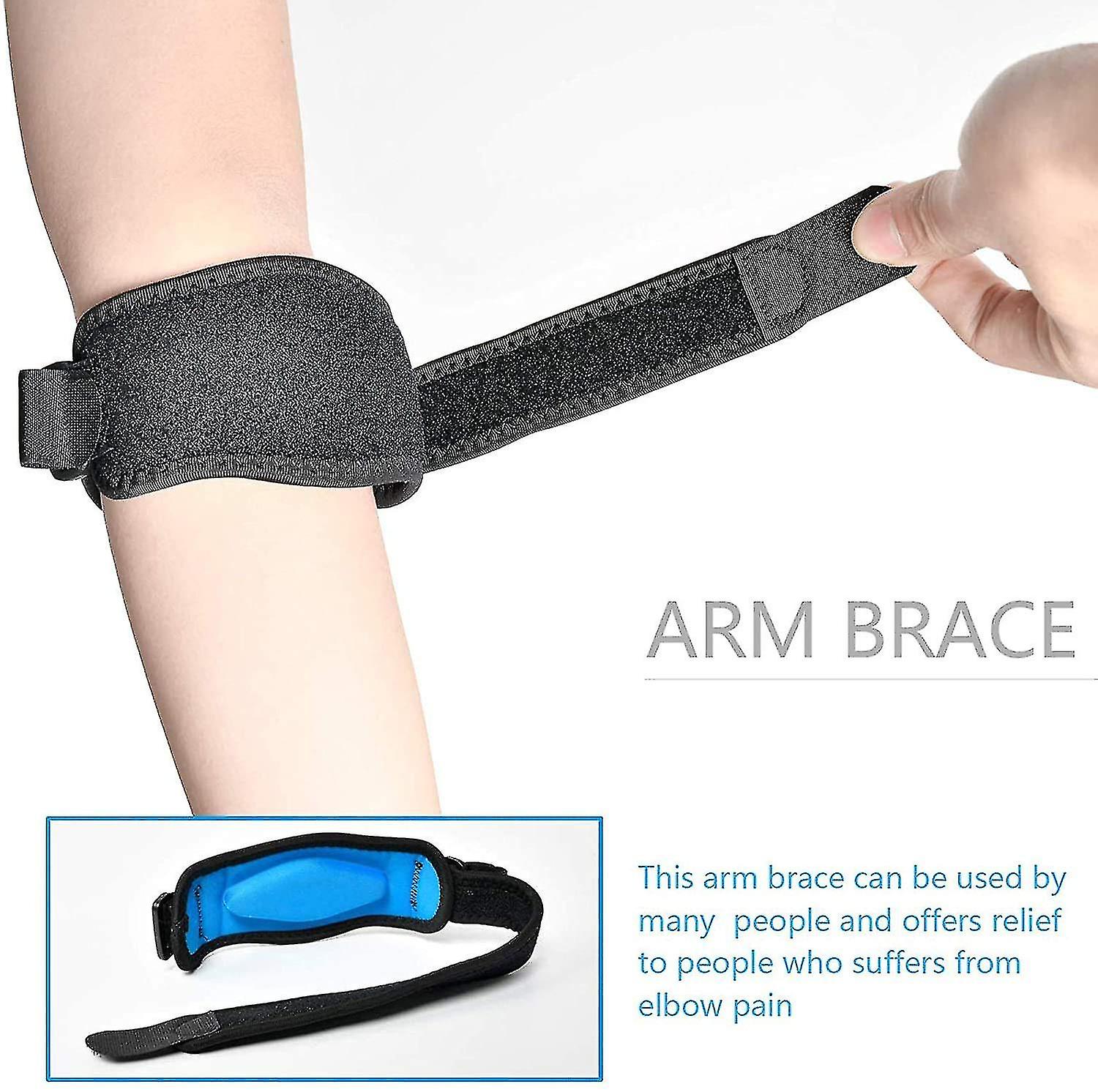 Tennis Elbow Brace Support Strap, Golfers With Compression Pad For ...