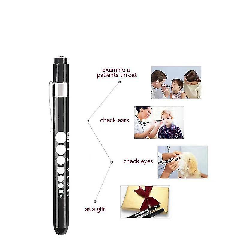 Pen Light, Medical Flashlight With Pupil Indicator For Medical Nursing ...