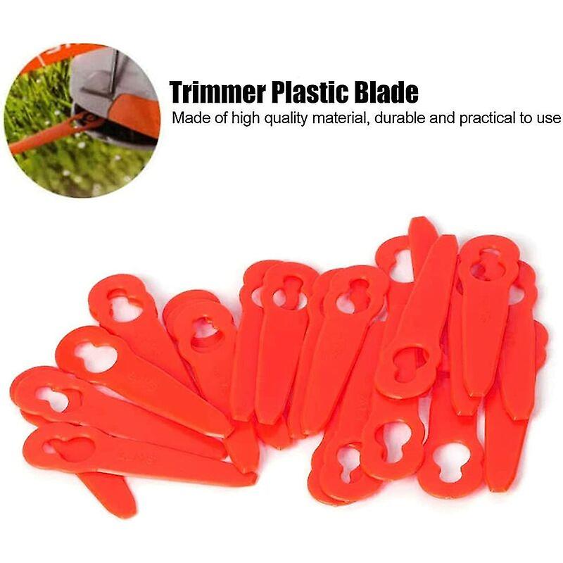 Red Plastic Grass Trimmer,60pcs Cutter Blades,Plastic Cutter Blades ...