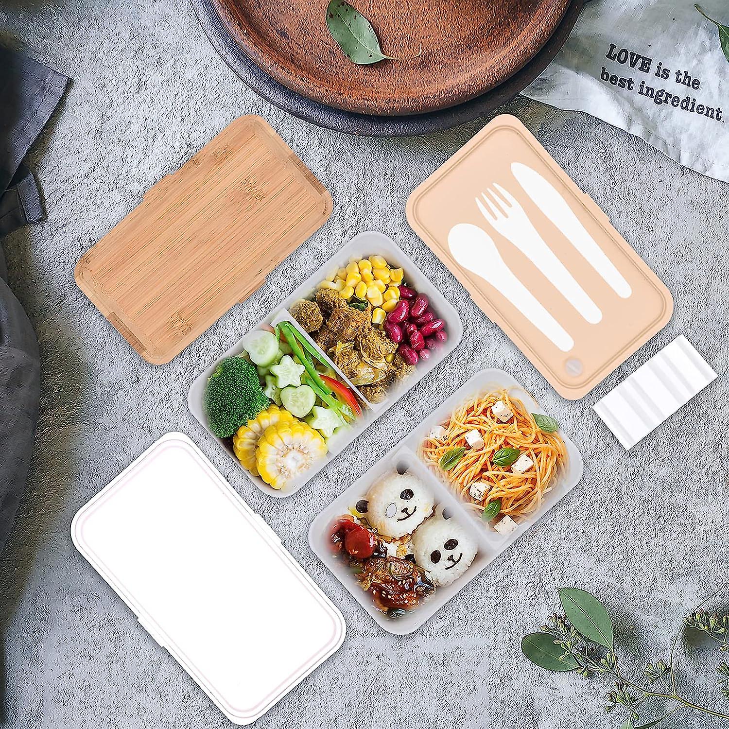 1200ml Bento Boxes, Japanese Lunch Boxes, 2 Stackable Food Containers ...