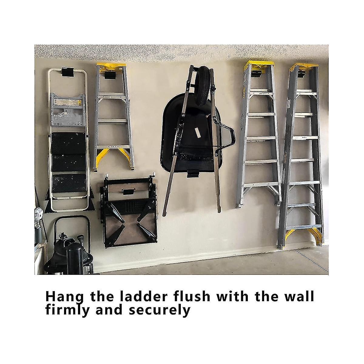 Heavy-duty Ladder Hanger-wall Mount Ladder Hooks For Ladder Storage ...