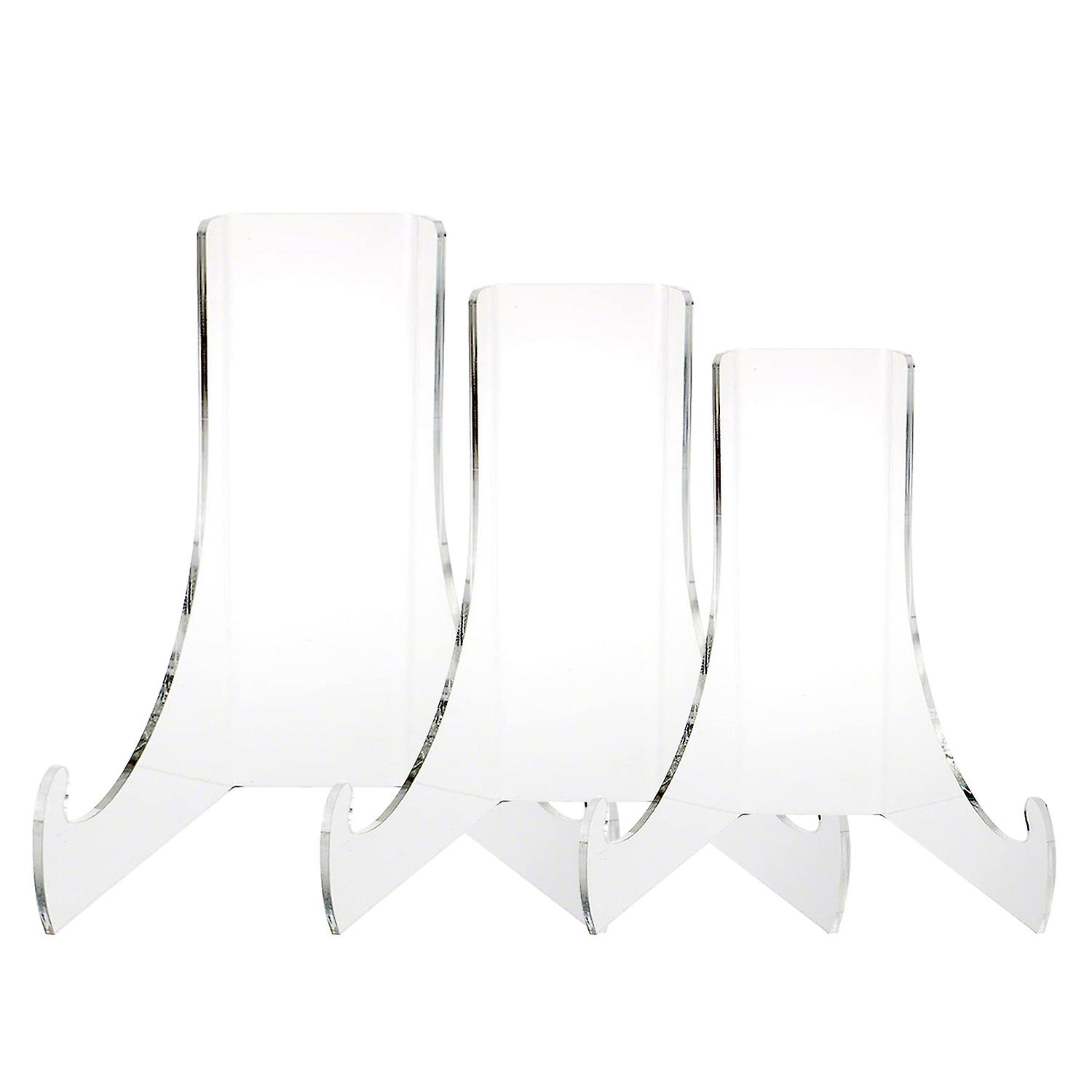 3 Pcs Plate Stands Clear Bowls Display Easels Tea Cake Display Stands ...
