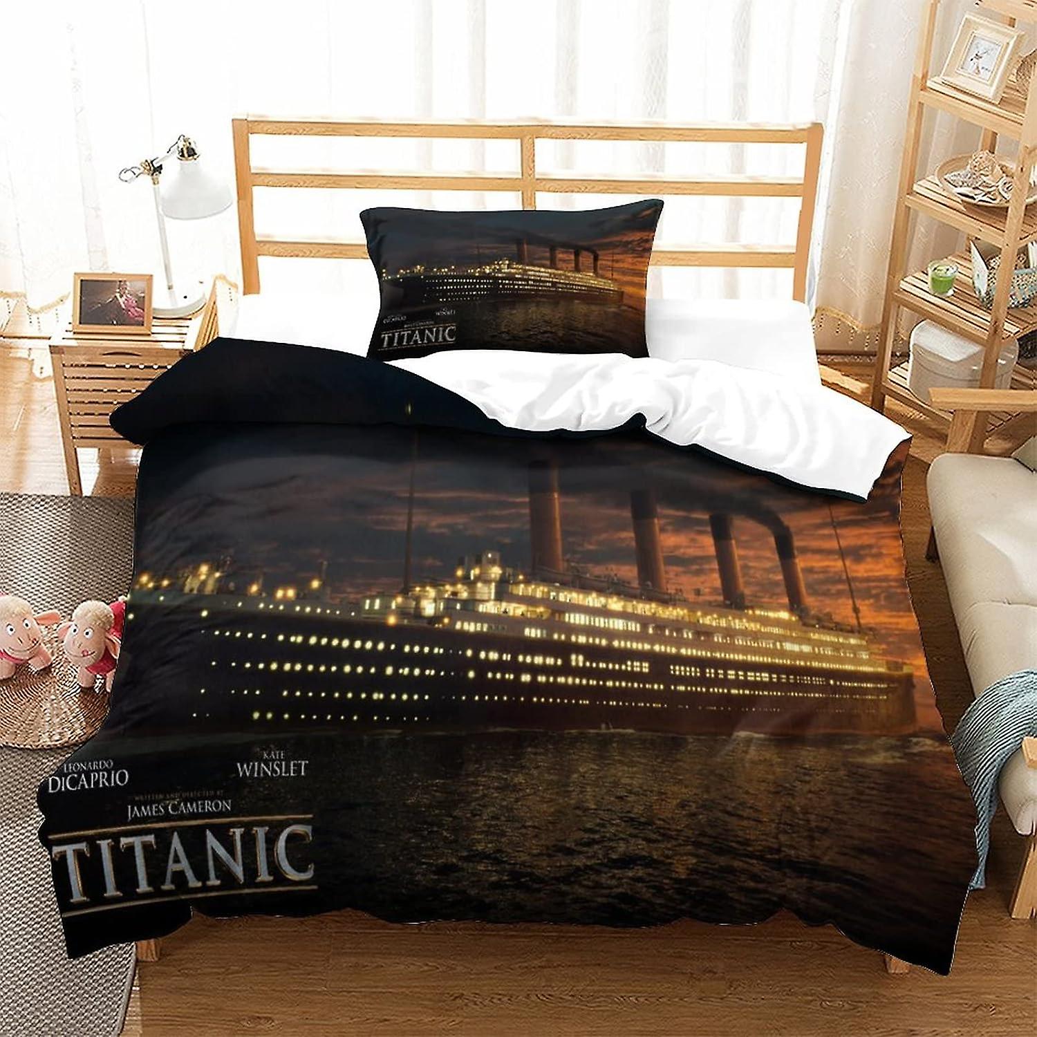 Jack And Rose Titanic Duvet Cover Multi Colour Luxury Daytime 3D ...