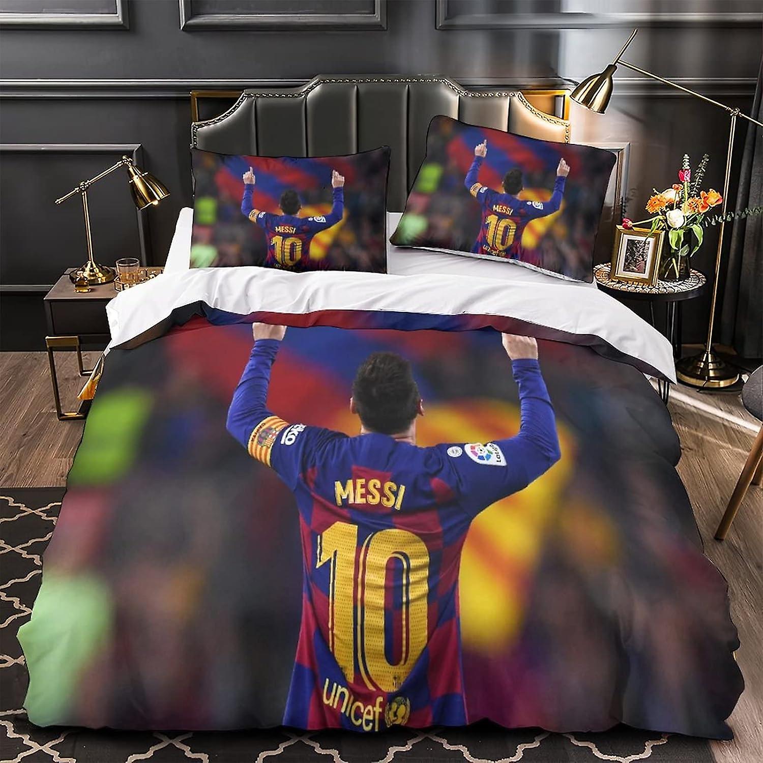 Lionel Messi Duvet Cover, 3D Print Quilt Cover World Cup Football ...