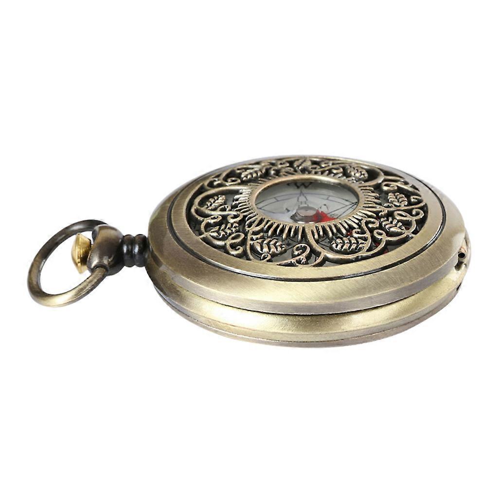 Vintage Bronze Compass Pocket Watch Design Outdoor Hiking Navigation ...