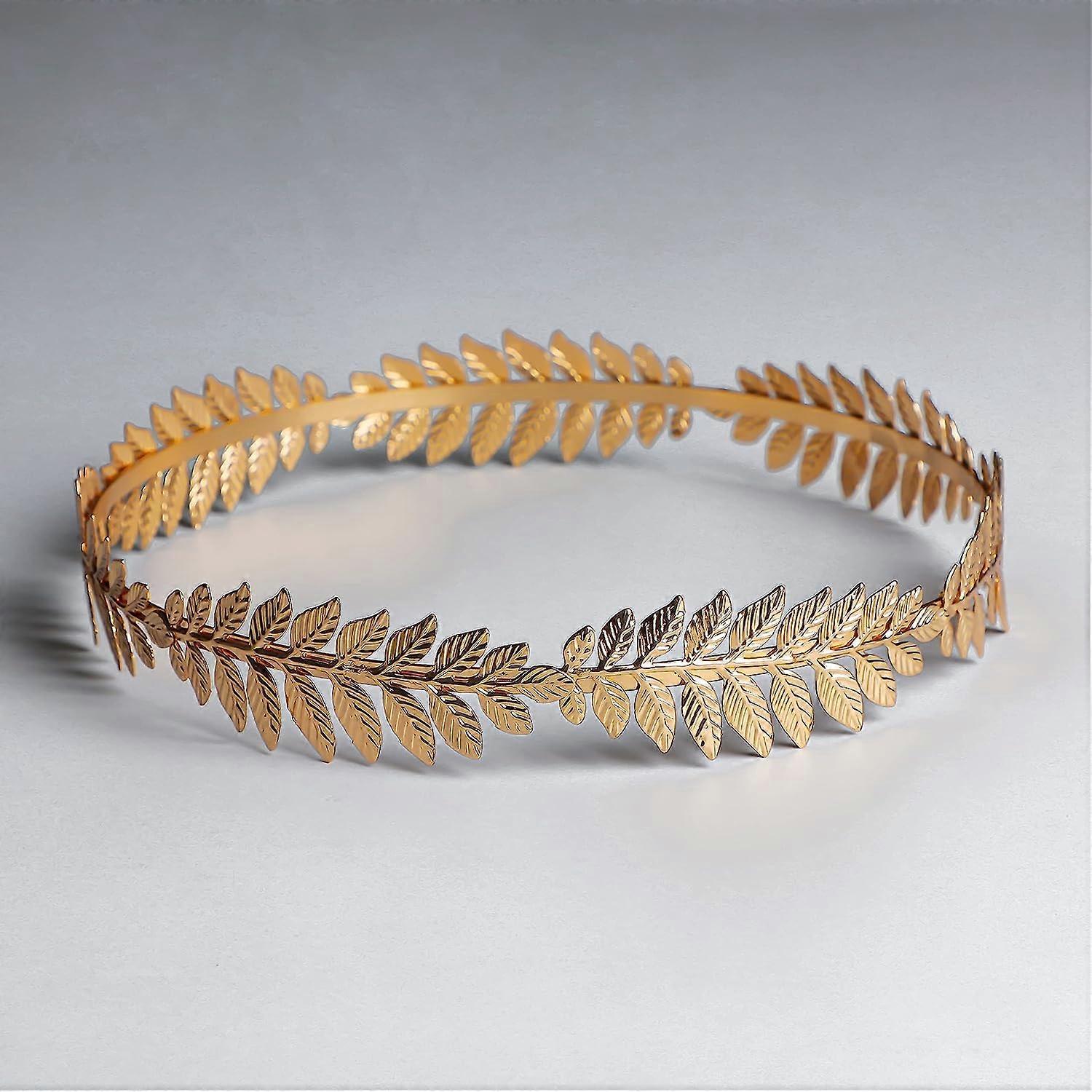 Roman Emperor Crown Laurel Wreath Gold Foil Headband Costume Party ...