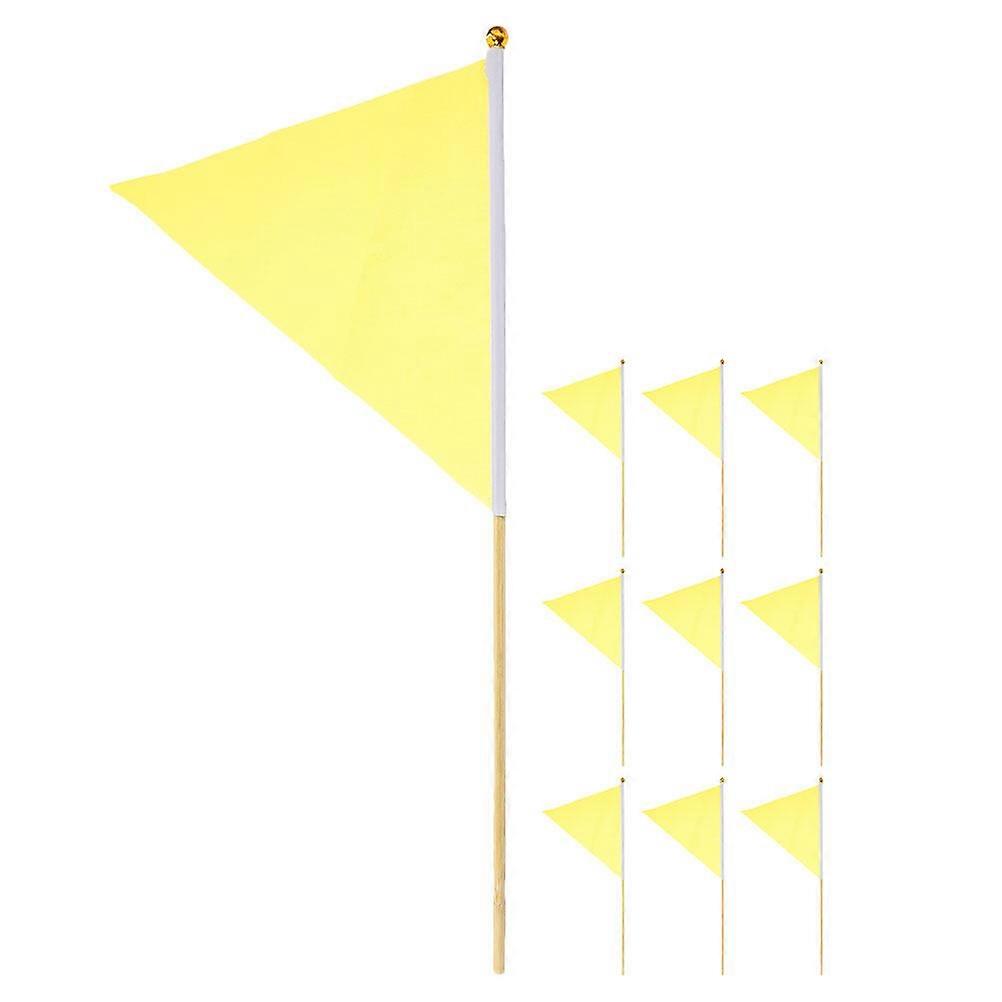 10Pcs Marking Flags Garden Triangular Flags Irrigation Flags for ...