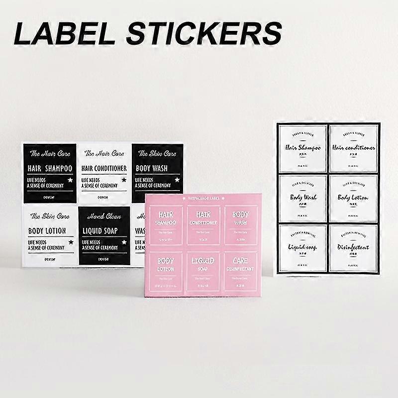 1 Set Waterproof Lotion Label Stickers Ultra Thin Rectangle Hair ...