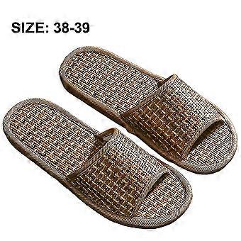 Mens Grass Rattan Slipper In Summer, Travel, Hotel, Home Wooden Floor ...