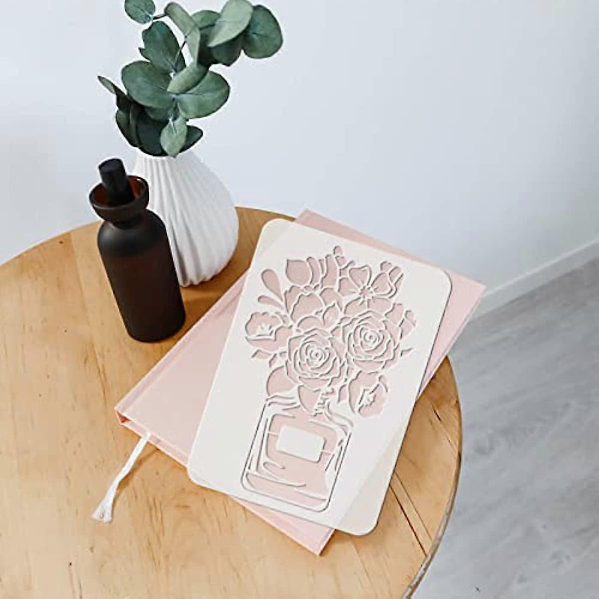 Flower Vase Stencil Stencils Floral Flower Painting Stencil Plastic ...
