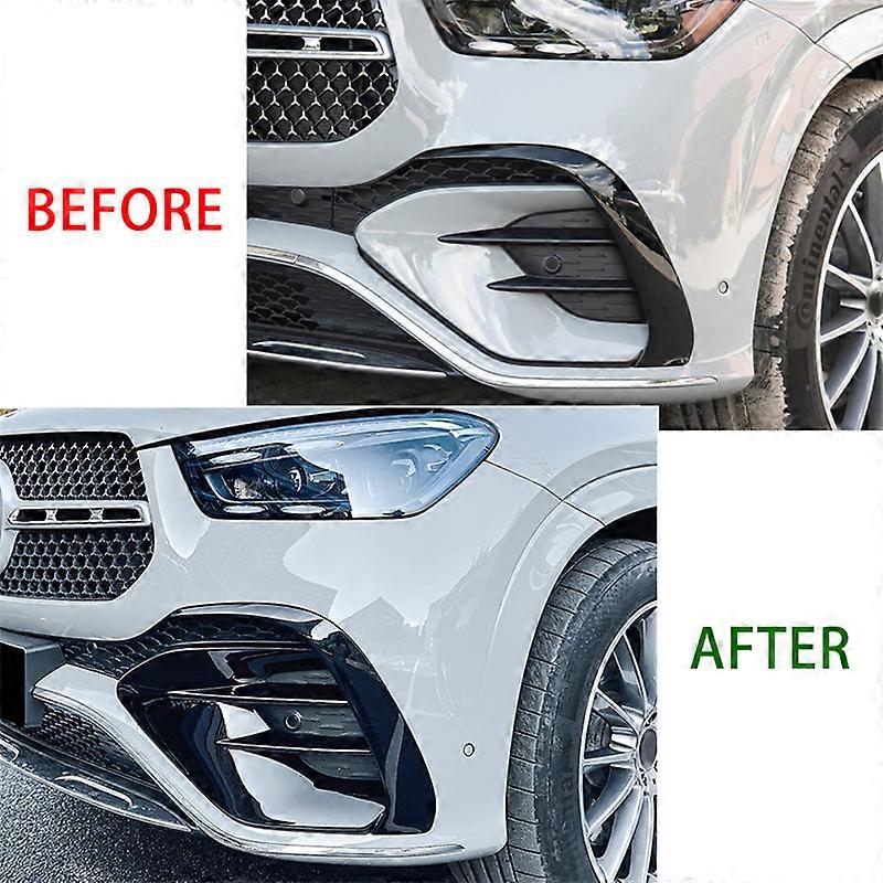 Gloss Black For Mercedes Benz GLE class W167 C167 2024+GLE450 GLE53 AMG Front Bumper Fog Lamp ...