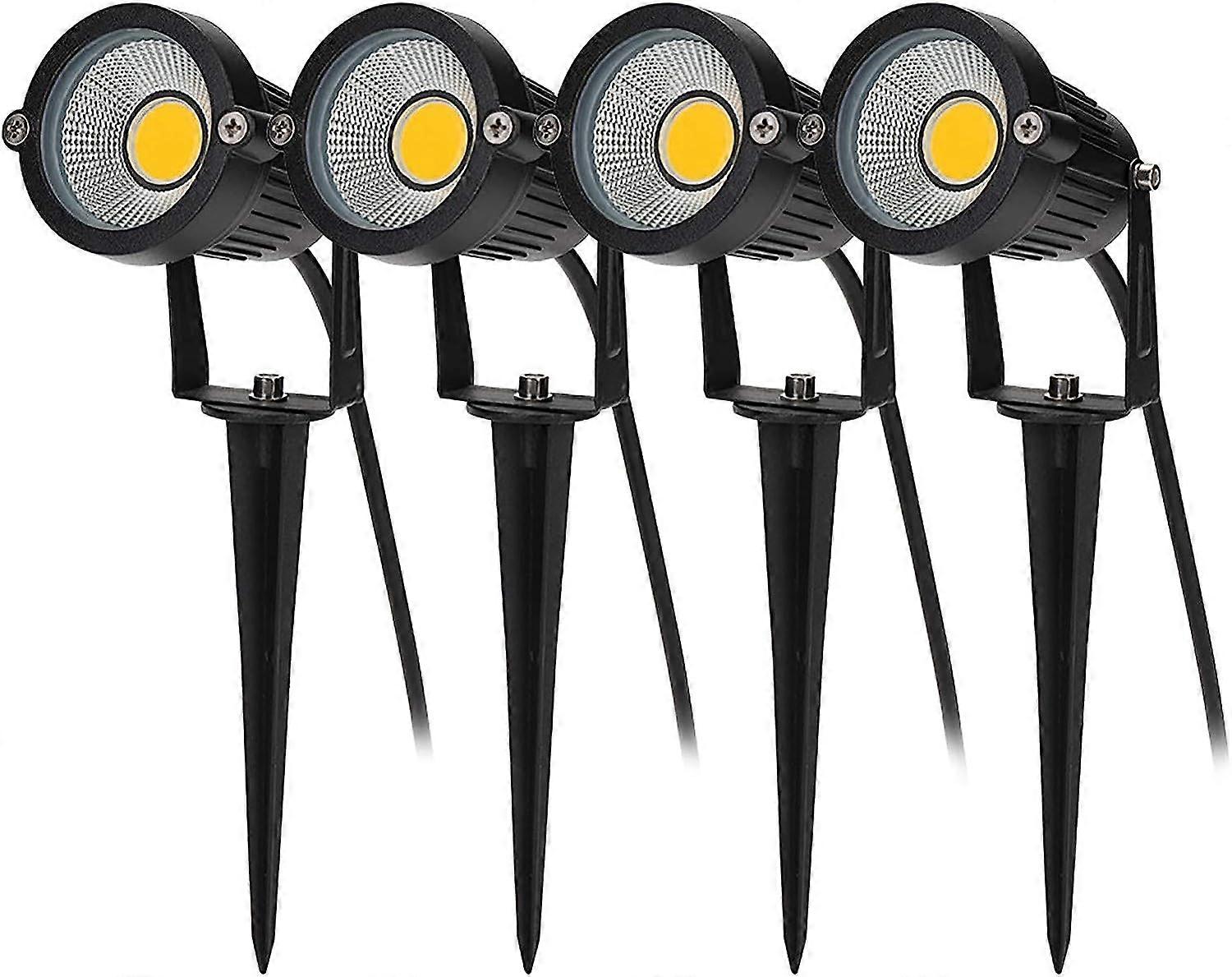 4PCS Outdoor Stake Light COB 5W 220V IP65 Waterproof Adjustable ...