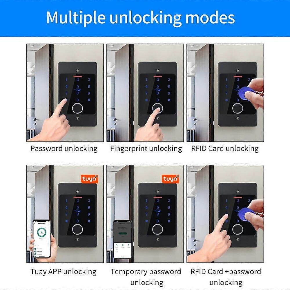 Tuya Wifi Standalone Fingerprint Access Control Keypad Metal Waterproof ...