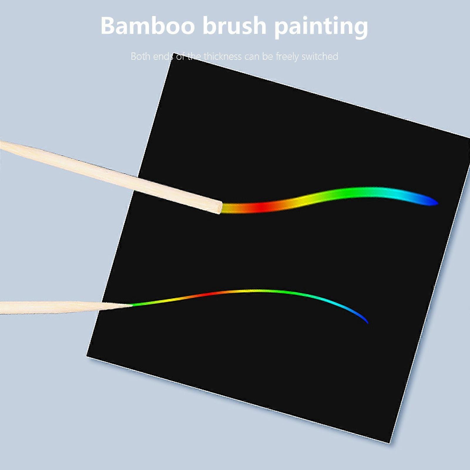 Scratch Paper Art Set 100 Pcs Scratch Paper for Kids Black Scratch Off ...