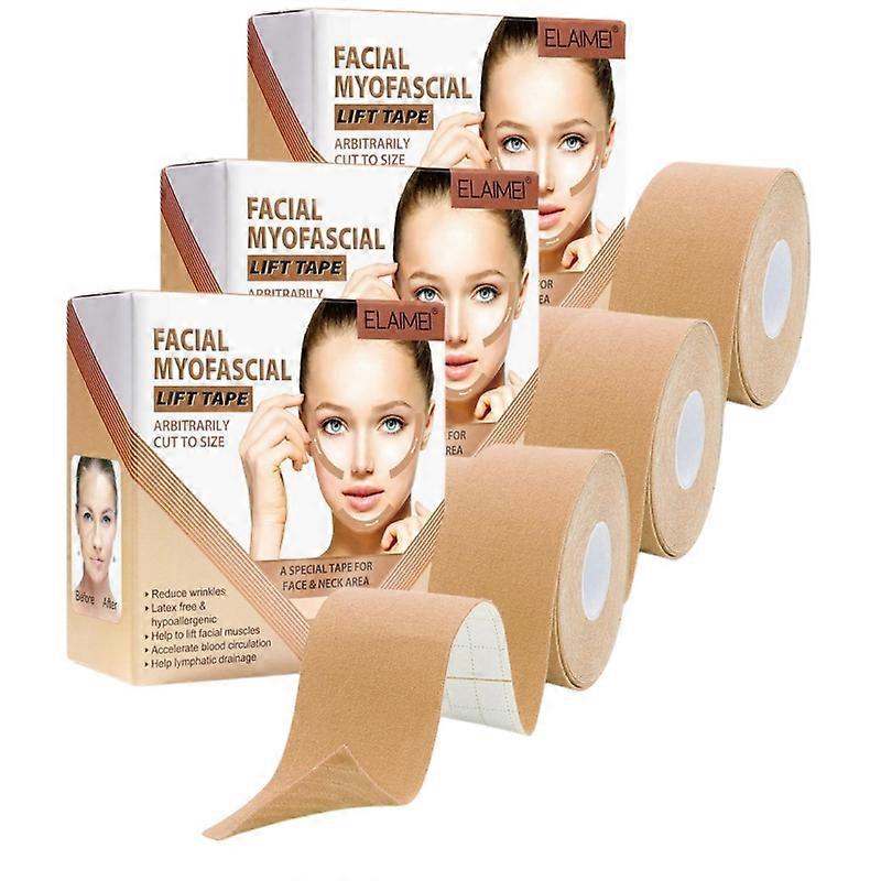 3Pcs Facial Myofascial Lift Tape Wrinkle Patches,face Eye Neck Lift ...