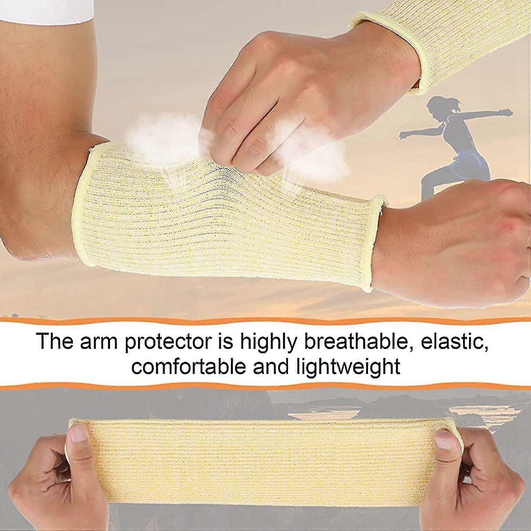4 Pair Cut And Burn Resistant Sleeves Arm Protection Sleeves Forearm ...