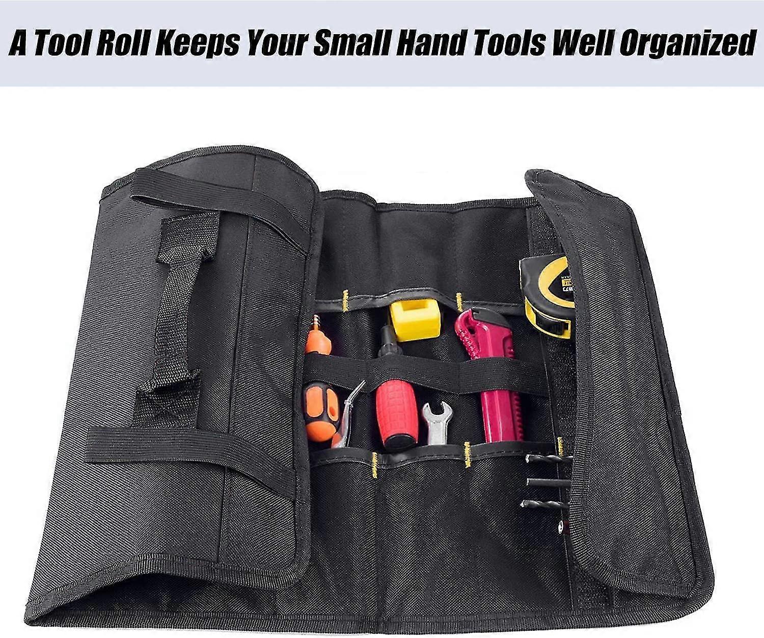 Tool Bag Tool Bag Tool Bag 38 Pockets Portable Tool Box Foldable Tool Bag Black | Fruugo UK