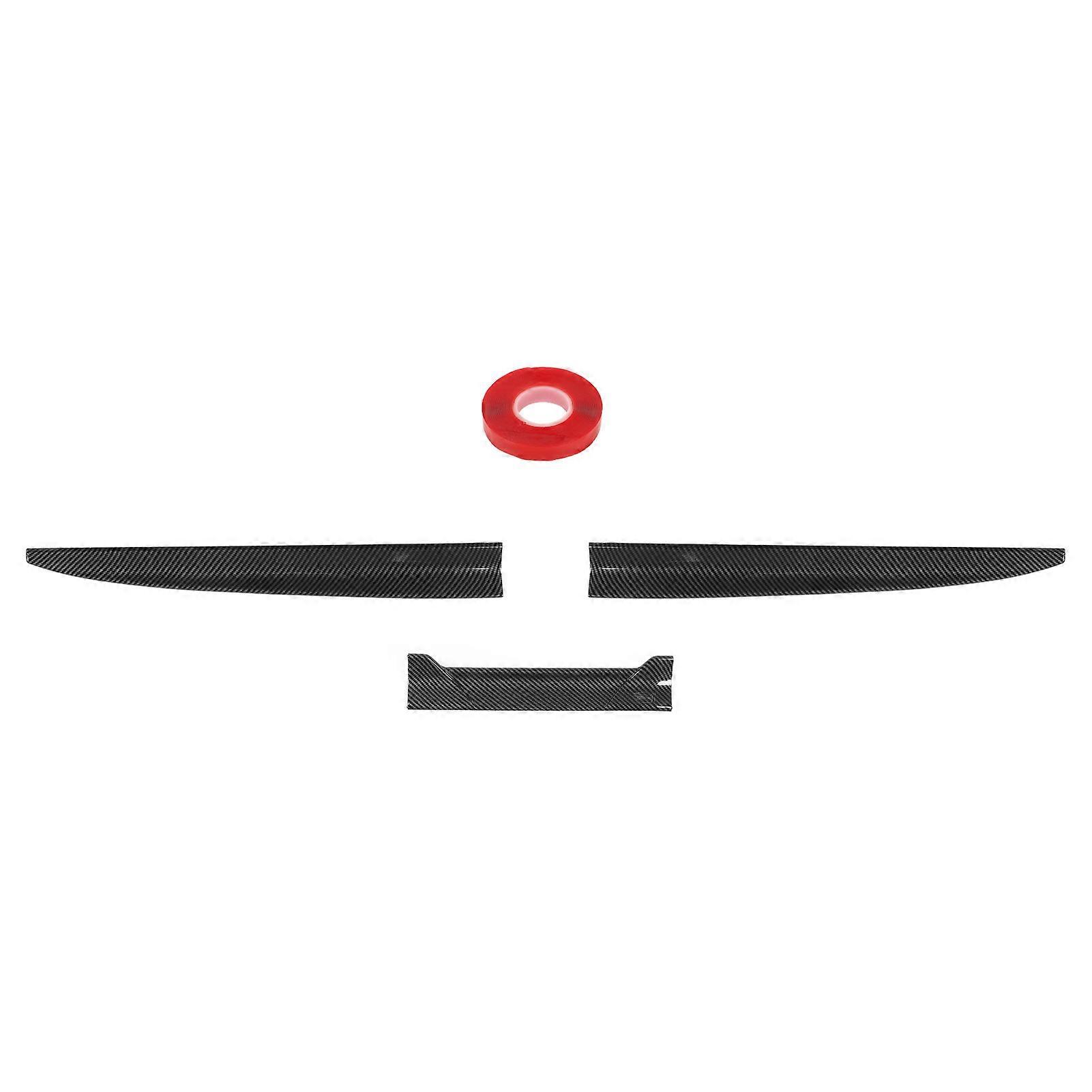 3Pcs Car Rear Spoiler Tail Universal Air Friction Reducing Lip Air Flow ...