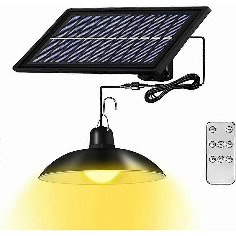 LED Solar Hanging Lights Outdoor Hanging Lamp, 3 Modes IR Remote ...