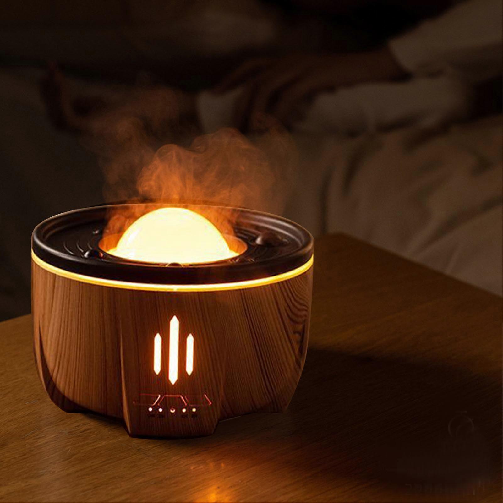 Aromatherapy Humidifier 300ml Timer Wood Grain Essential Oil Diffuser ...