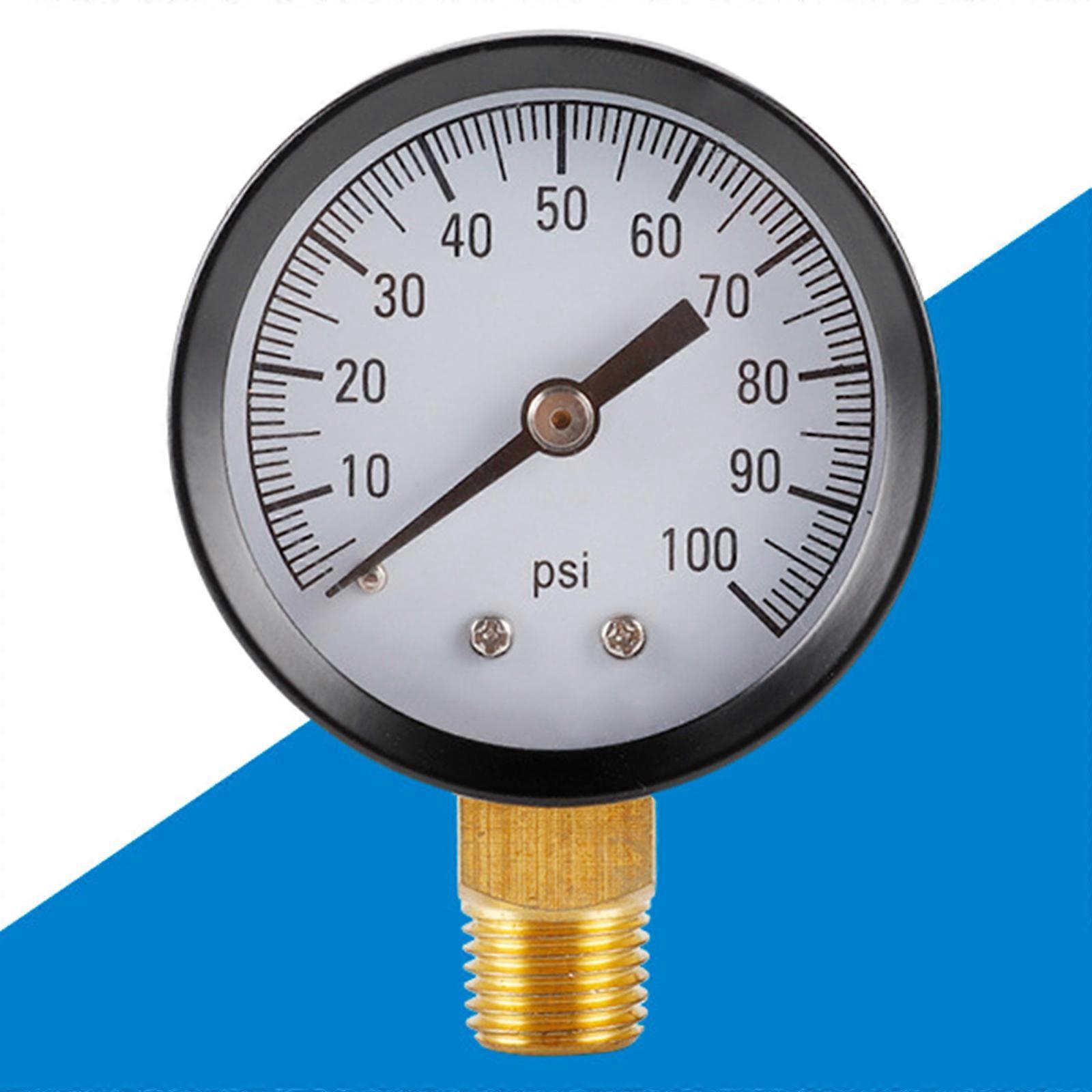 High Performance Pressure Gauge Back Mount Pressure Gauge 0-100 Psi Dia ...