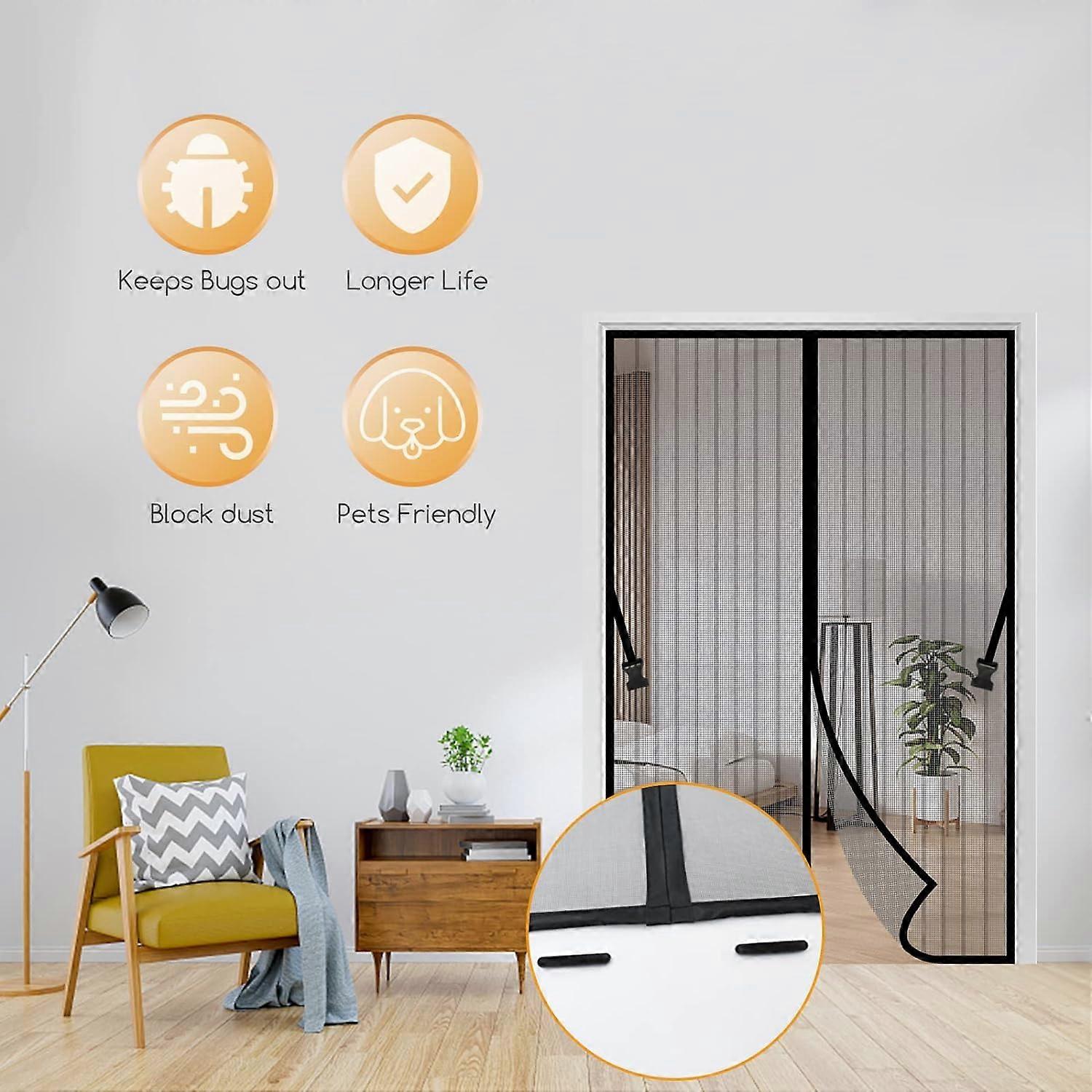 Magnetic Screen DoorsMagnetic Door Curtains Fly Screen Anti Mosquito ...