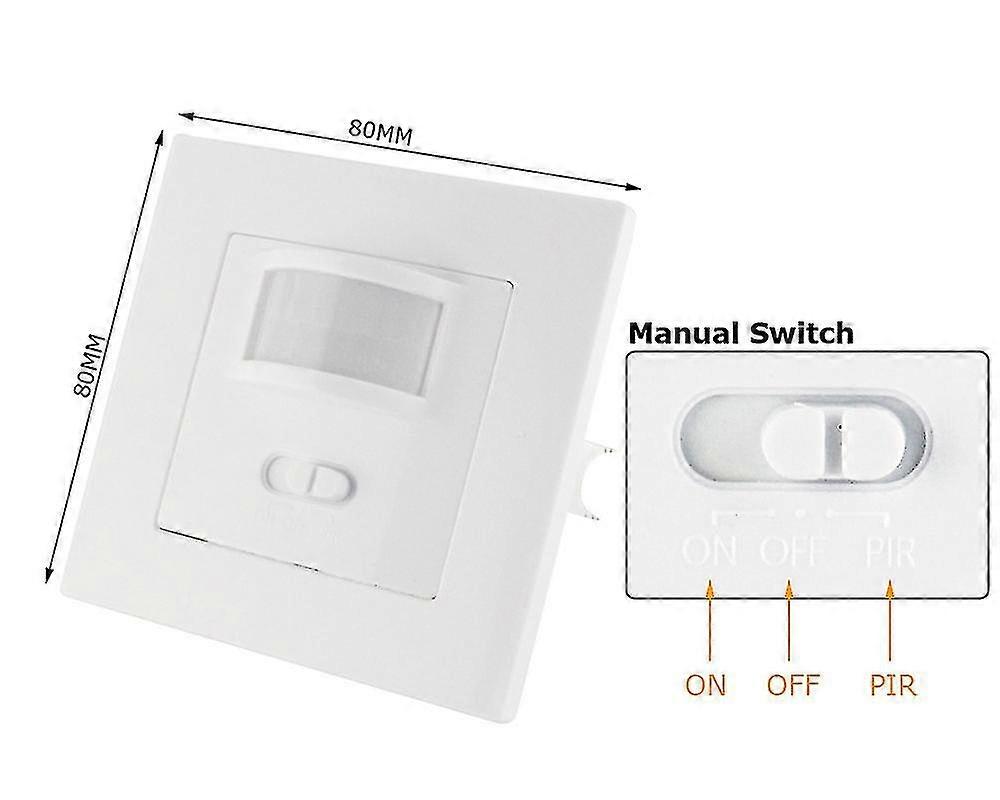 Motion Sensor Light Switch, In-wall Ordinary On/off And Infrared Switch ...