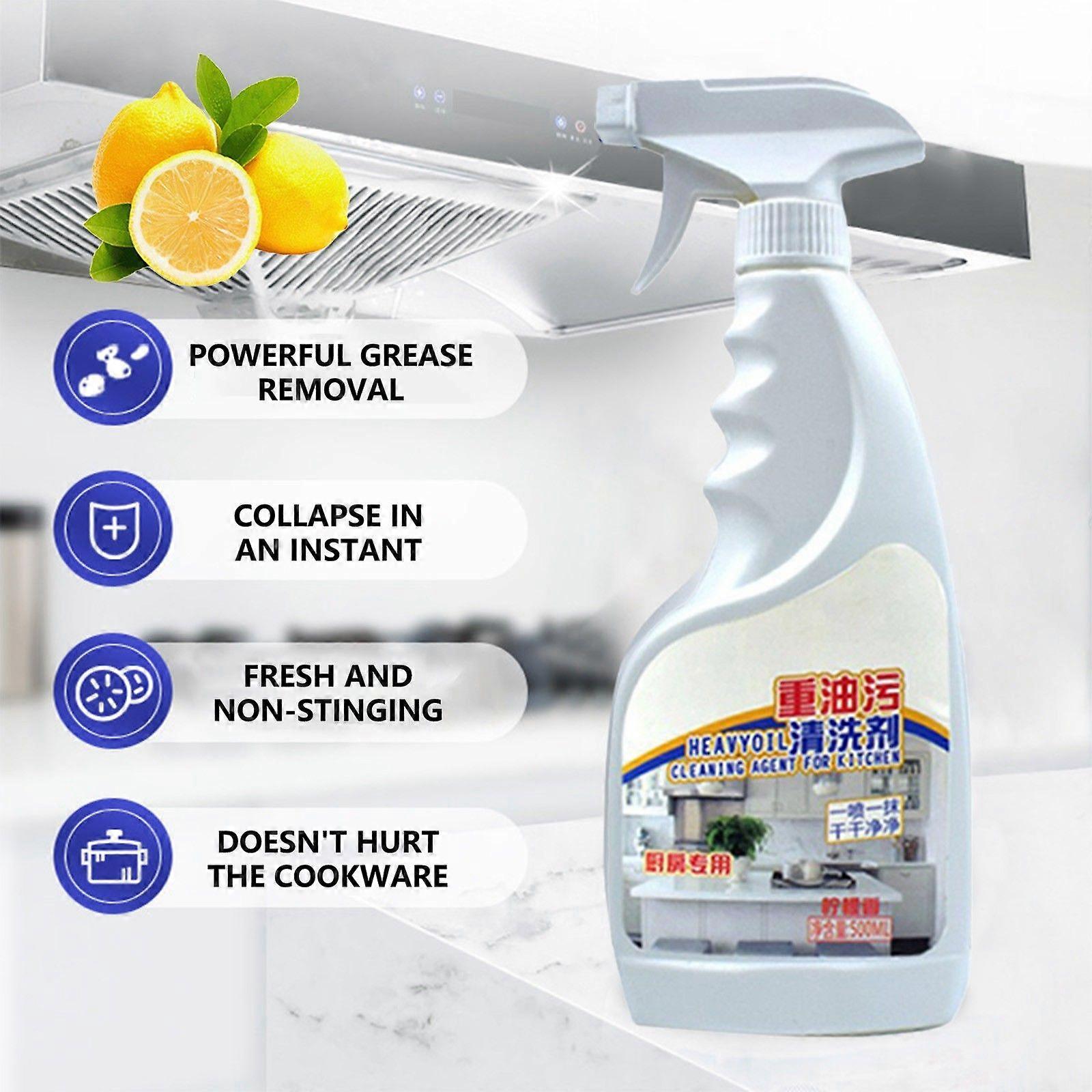Kitchen Degreaser Cleaner Heavy Duty Cleaner Degreaser Spray Cuts Through Tough Grease Oil Grime ...