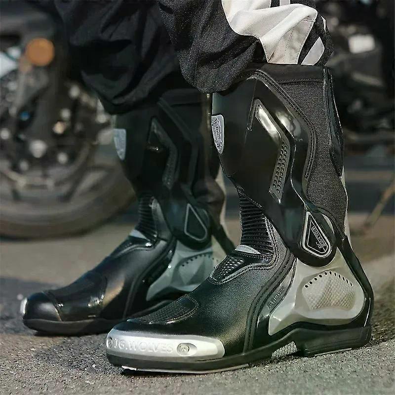 Unisex Men's Outdoor Cycling Off-road Shoes Riders High-top Motorcycle ...