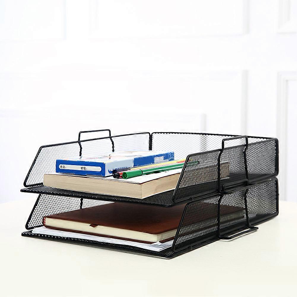 Office Display Rack Stackable Magazine File Metal Organizer Desktop ...