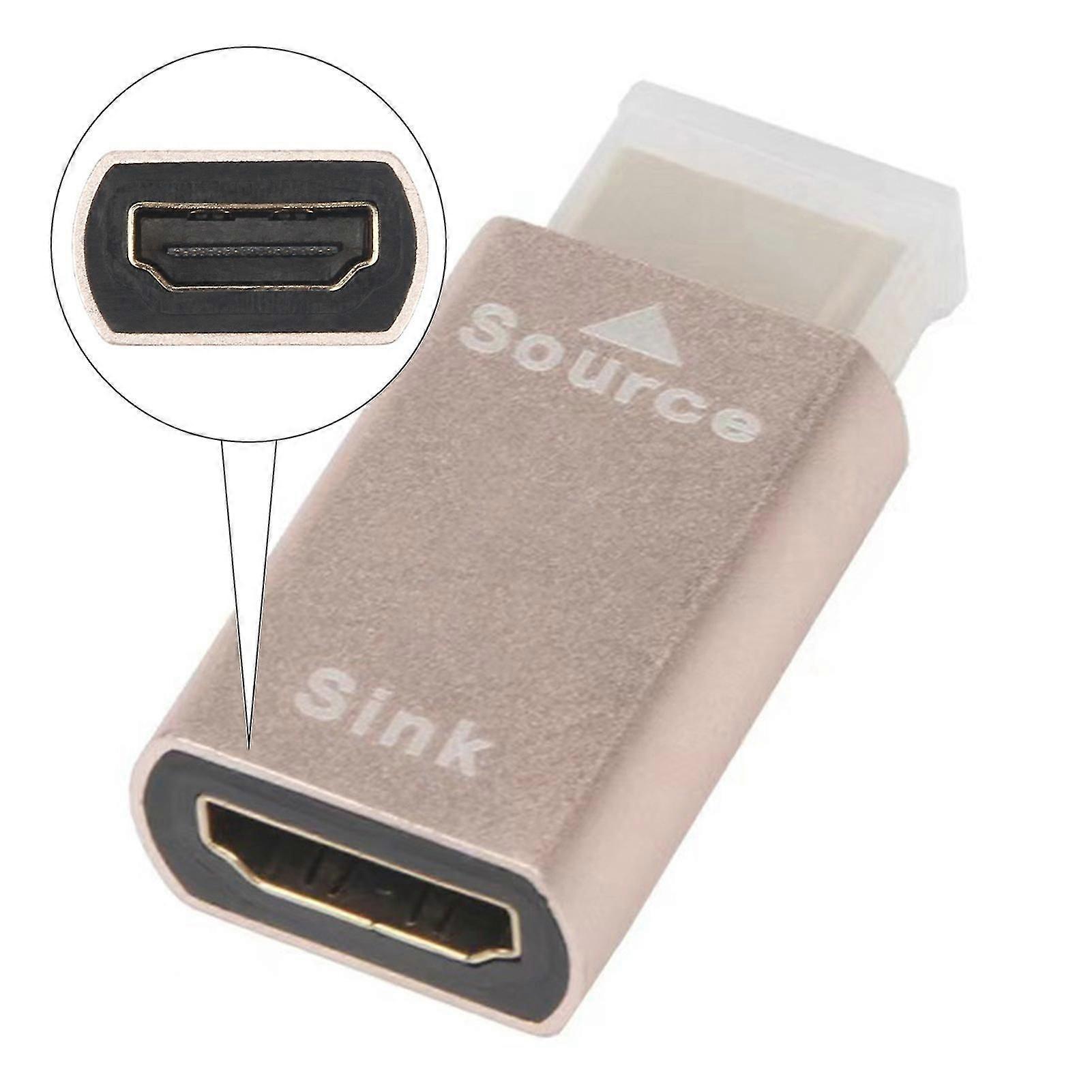 HDMI-Compatible Virtual Monitor Display Emulator Male To Female 4K EDID ...