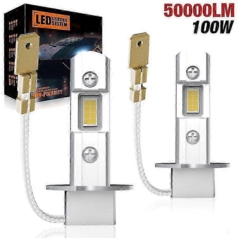 50000lm H1 Led Bulb H3 Mini 1:1 Plug Play Fanless Car Led Lamp 16 Pcs ...