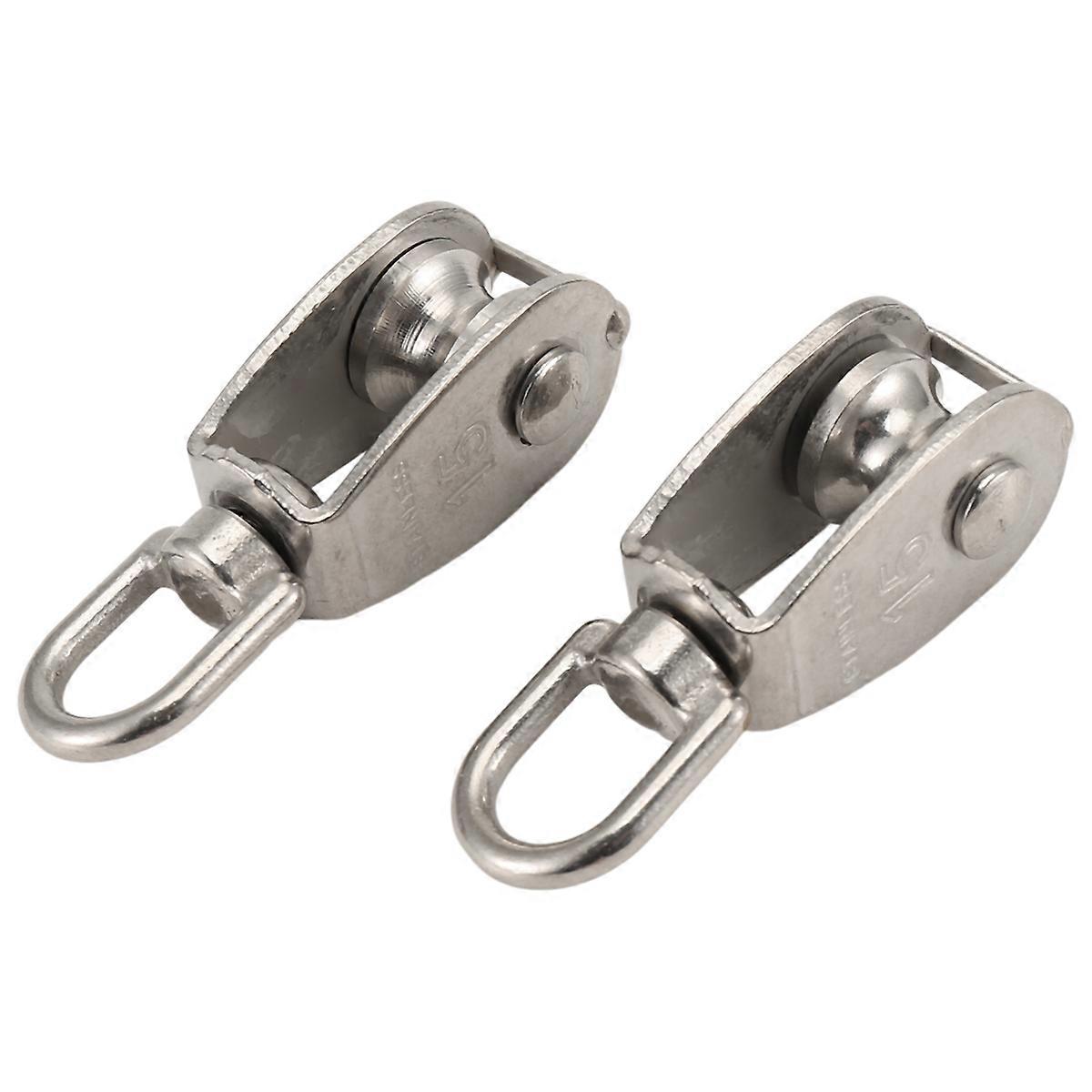 Pulley 304 Stainless Steel Single Pulley Block Small Heavy Duty Swivel ...