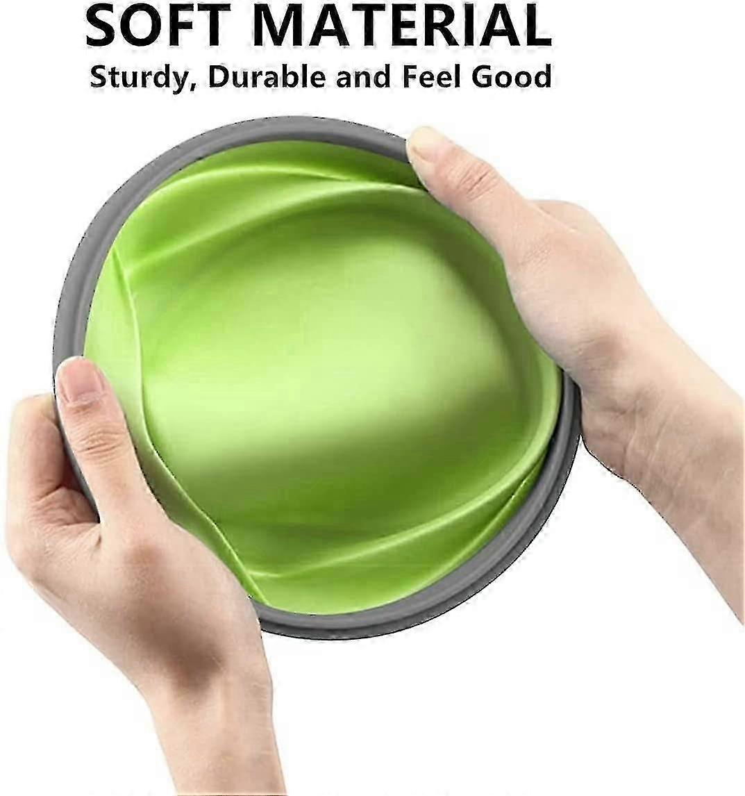 Collapsible Camping Bowls, 4-Piece Silicone Set with Lids, BPA-Free ...