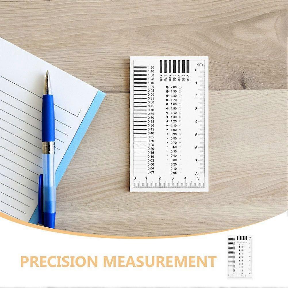 2 Pcs High-Precision Transparent Crack Width Ruler Scratch And Spot ...