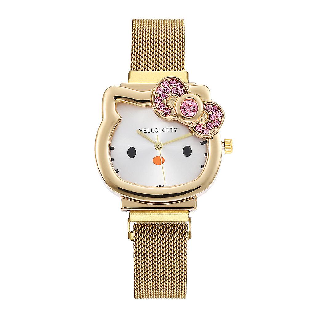 Cute Cartoon Watch Children's Watch Magnet Strap Hello Kitty Boys And ...