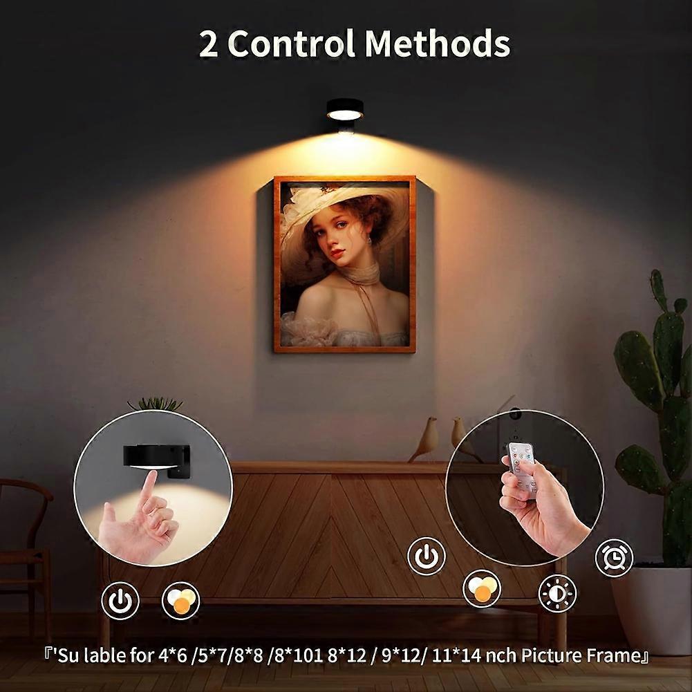 3Pcs Battery Operated Light Magnetic Led Painting Light with Remote ...