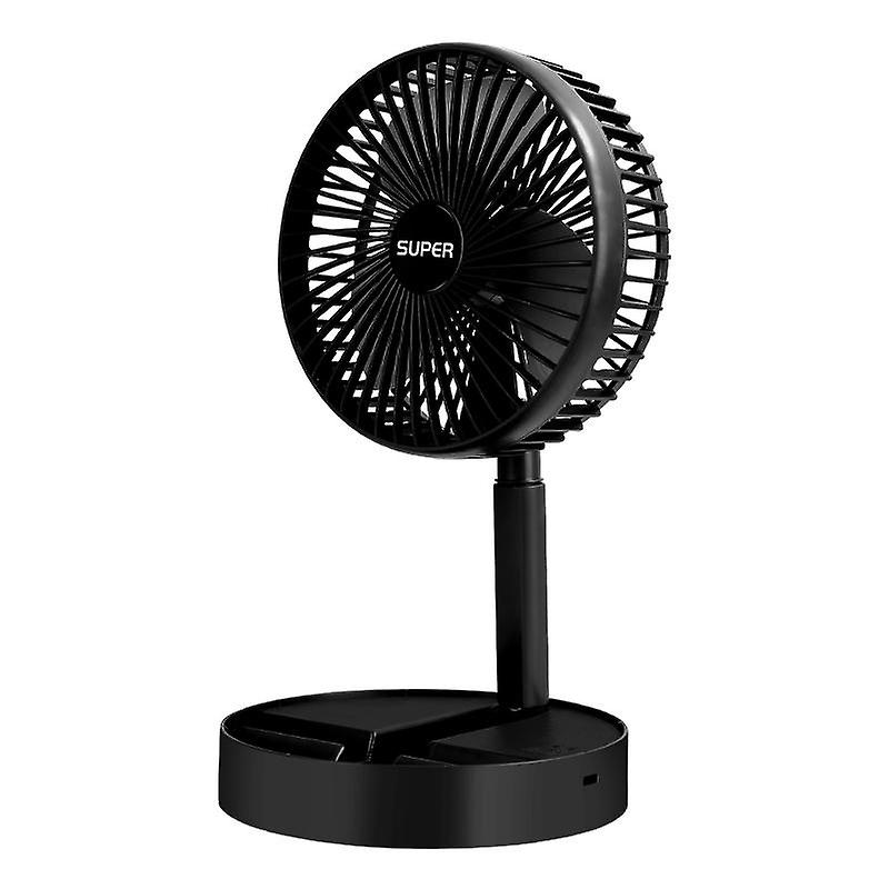 Stand Fan Folding Portable Telescopic USB Desk Fan 3 Speeds Super Quiet ...